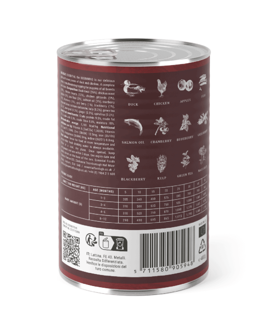 Essential Foods - The Beginning Blikvoeding 400 gr - Natuurlijk voor de ...